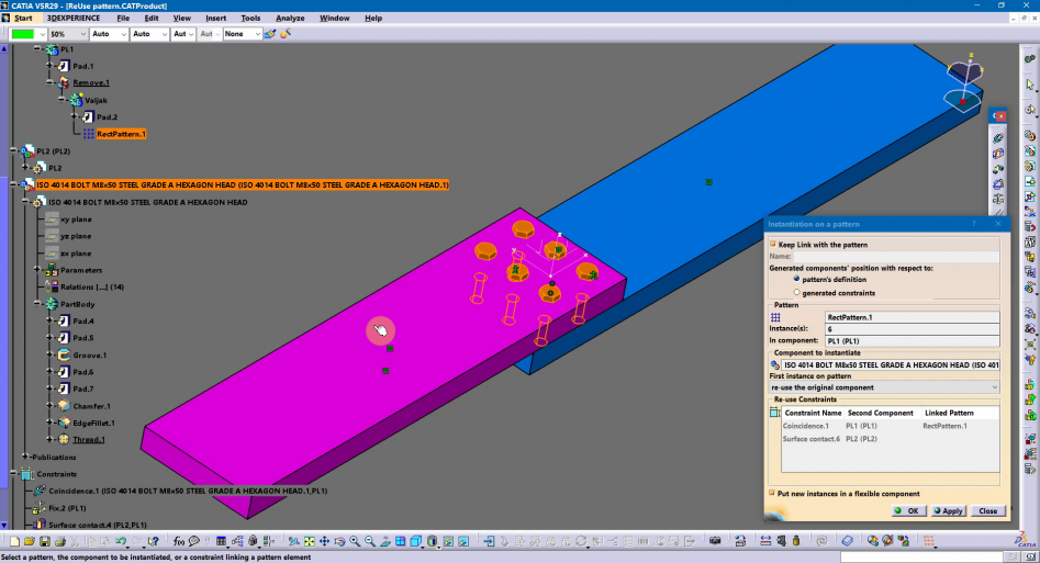CATIA V5 Tips & Tricks: Reuse Pattern - CADCAM Data